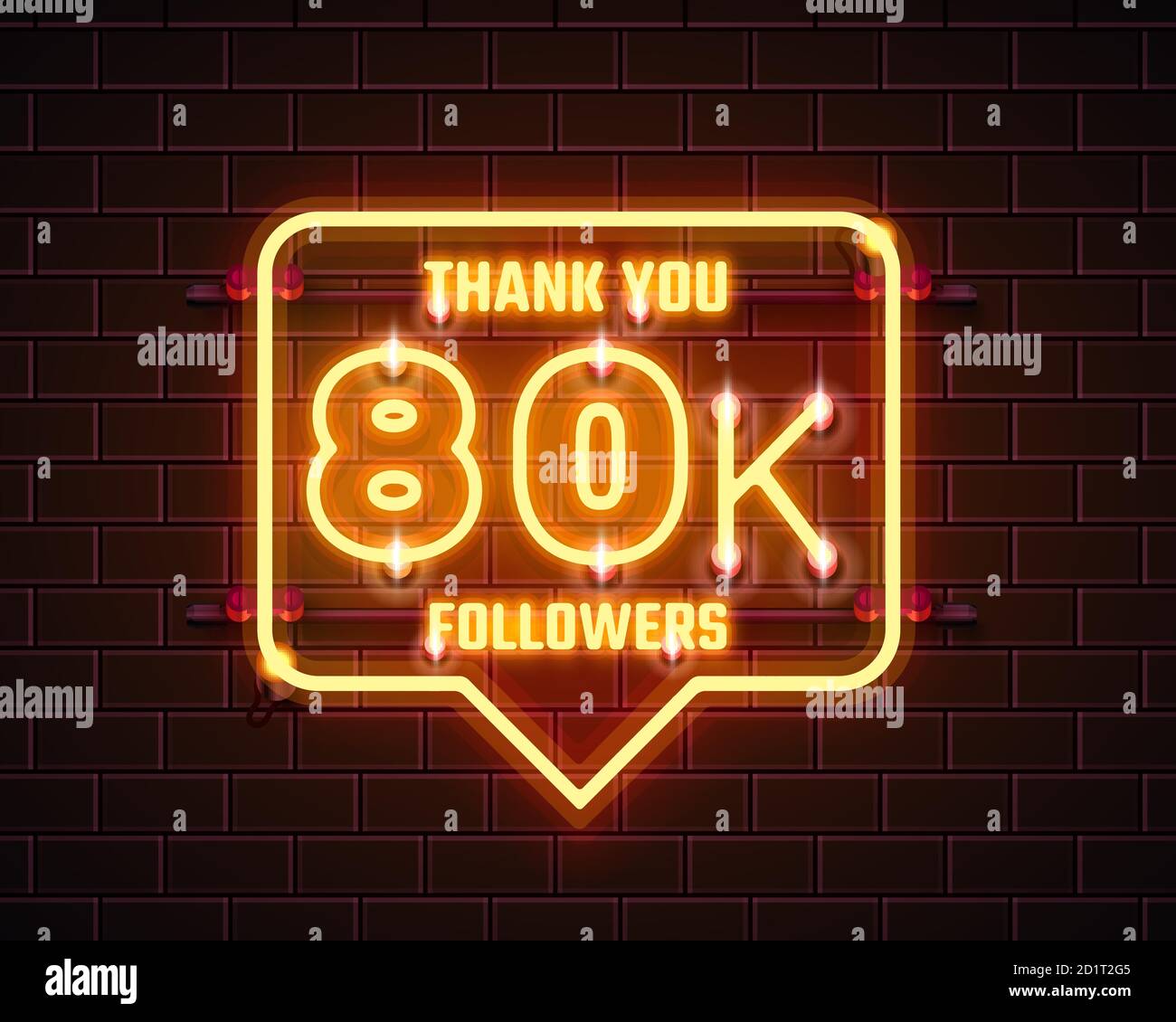 80k followers Stock Vector Images - Alamy