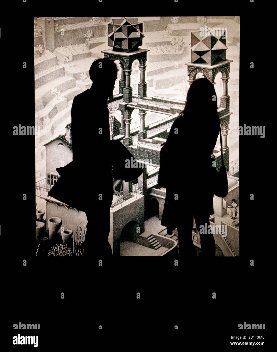 Escher art waterfall hi-res stock photography and images - Alamy