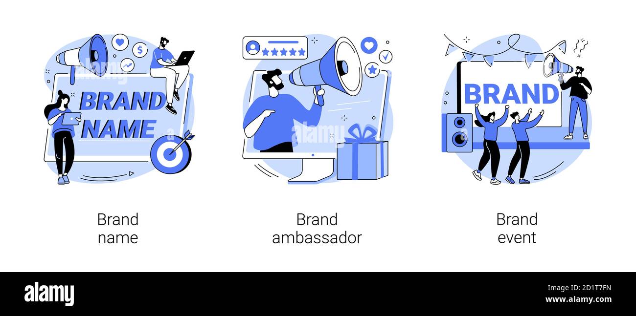 Business reputation building abstract concept vector illustrations ...