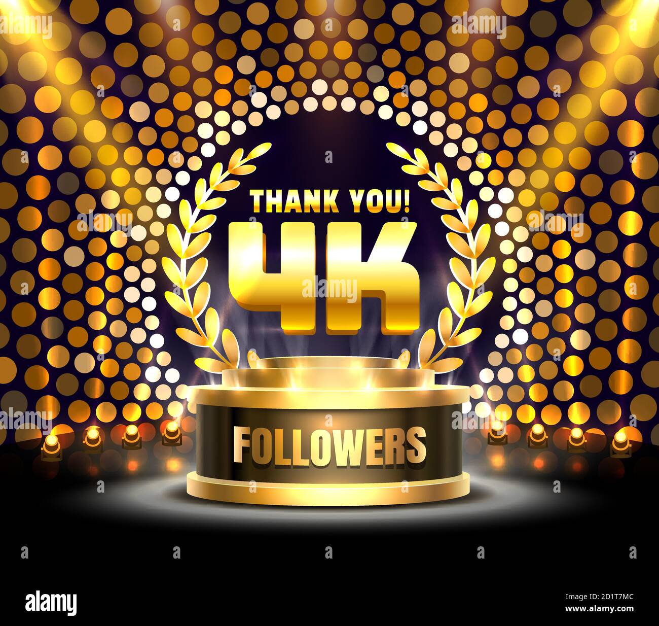 Thank You Followers Peoples 4k Online Social Group Happy Banner