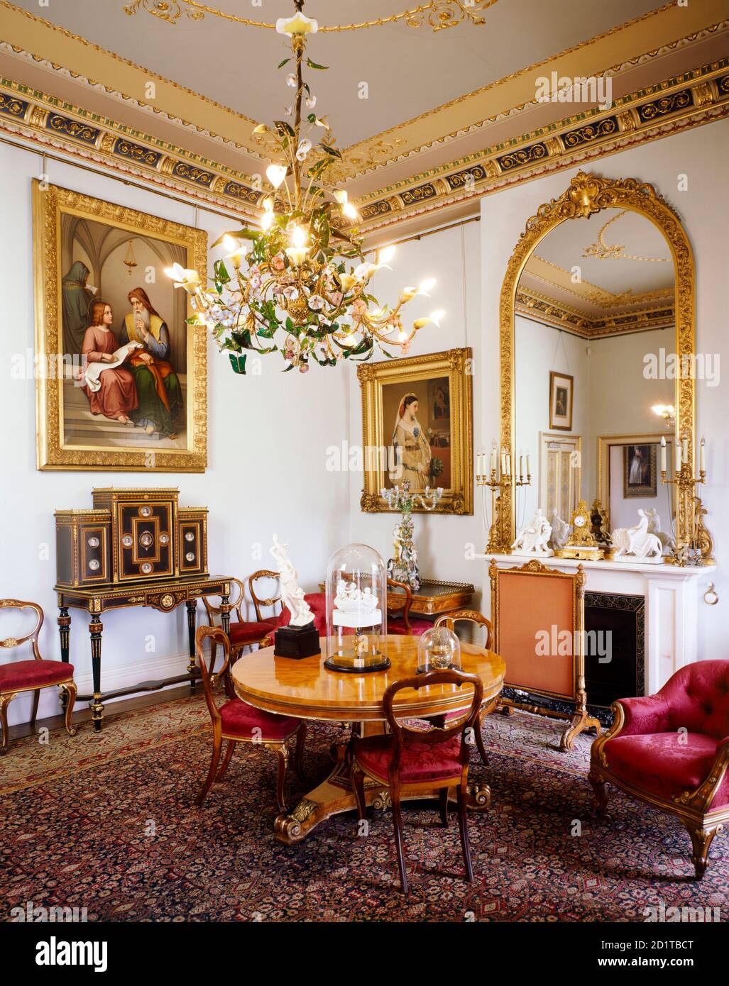 OSBORNE HOUSE, Isle of Wight. View of the Audience Room. Some items ...