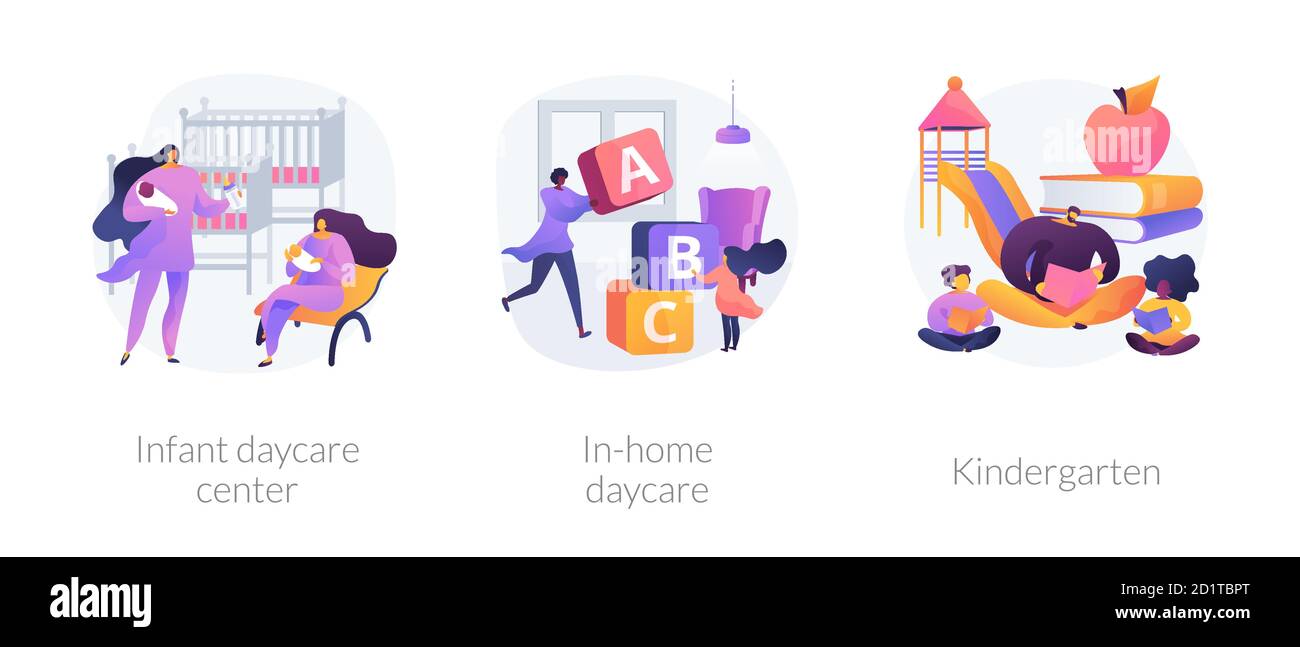 Child care abstract concept vector illustrations Stock Vector Image & Art - Alamy