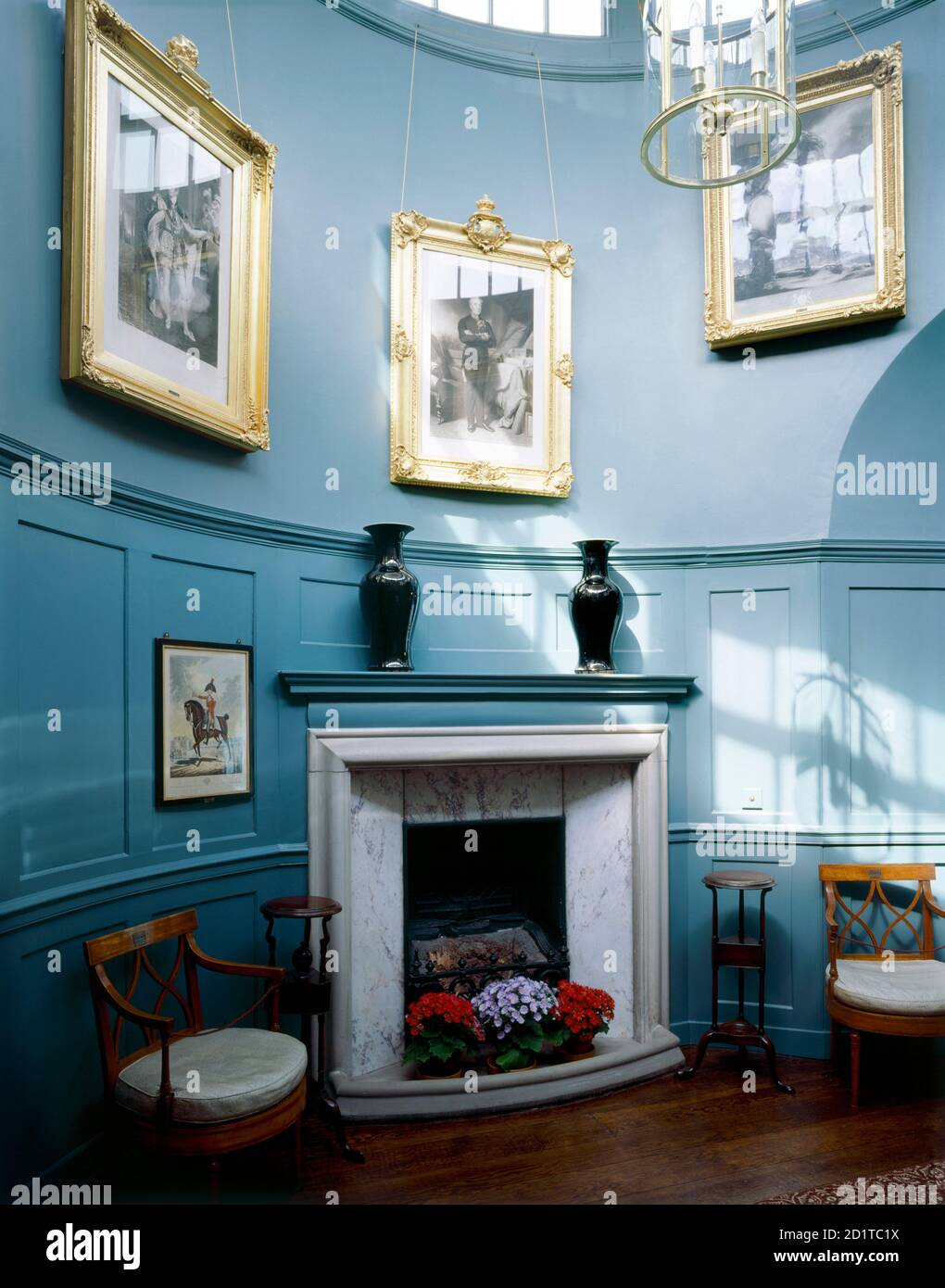 WALMER CASTLE, Kent. Interior view. The Lantern, a circular room on the ...
