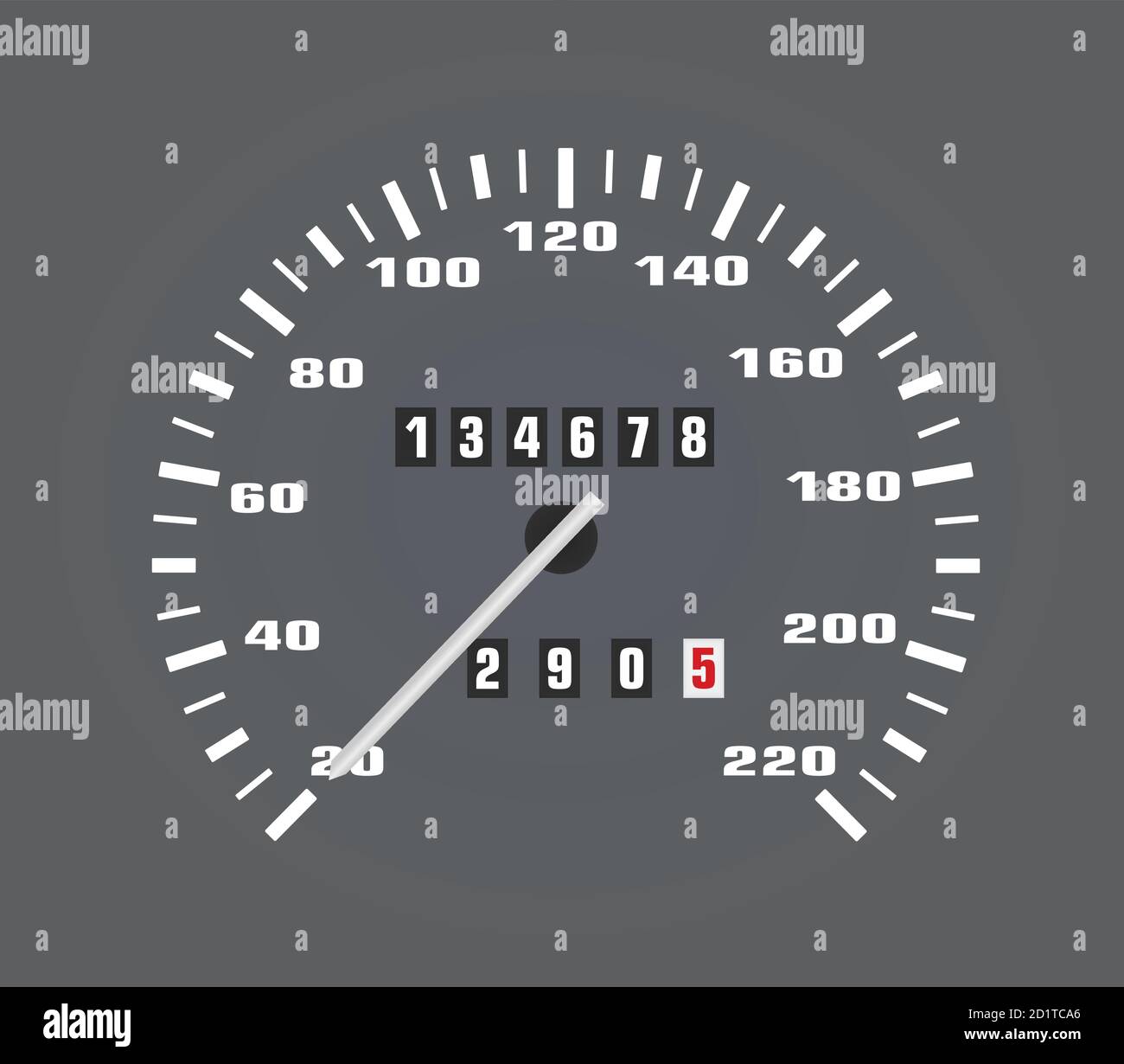 Retro speed meter. vector illustration Stock Vector Image & Art - Alamy
