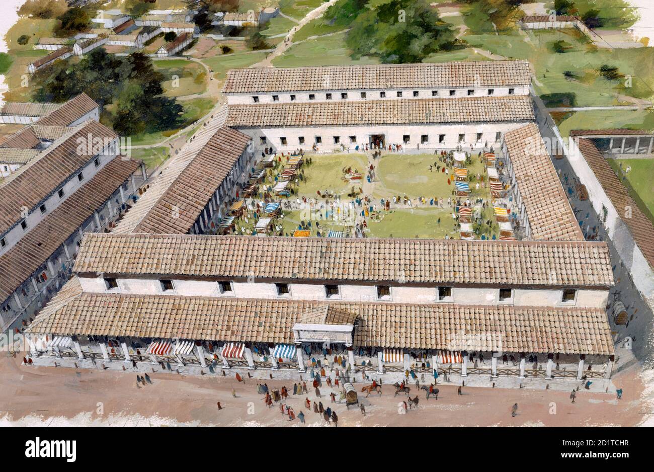 Roman forum reconstruction hi-res stock photography and images - Alamy