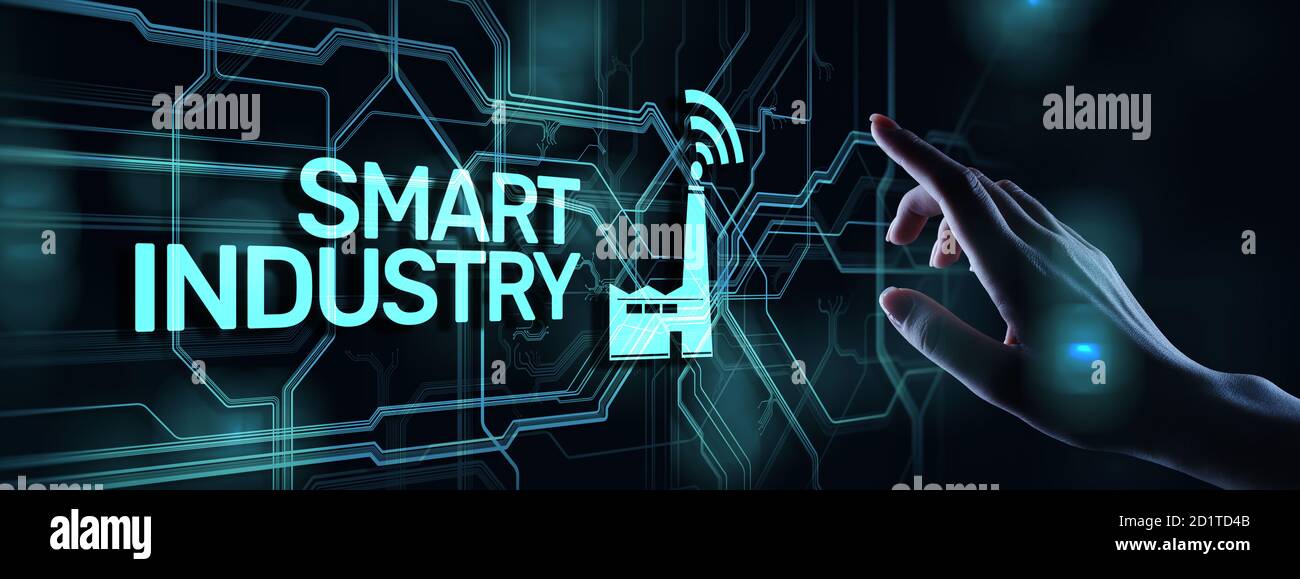 Smart home control panel on virtual screen. IOT and Automation ...