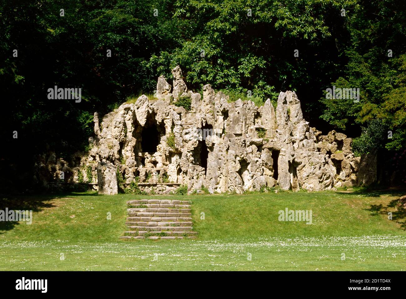 OLD WARDOUR CASTLE, Wiltshire. The grotto built c.1792 by Josiah Lane ...