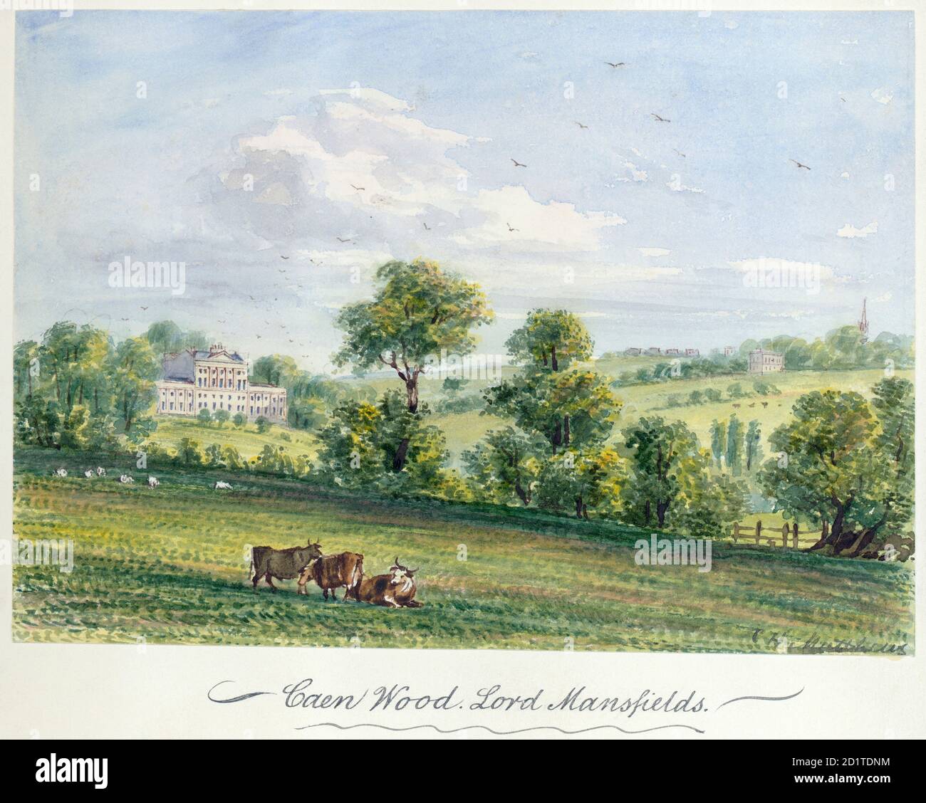 KENWOOD HOUSE, Hampstead Lane, Highgate, London. "Caen Wood, Lord ...