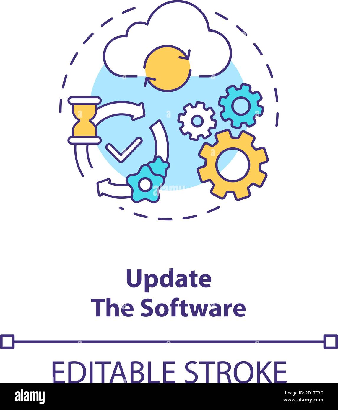 Update software concept icon Stock Vector Image & Art - Alamy