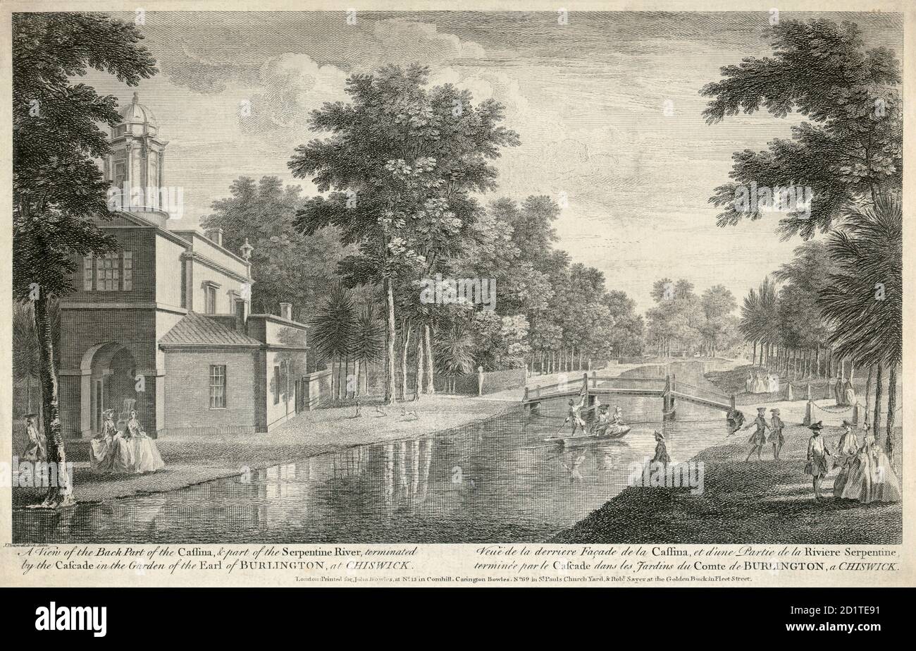 CHISWICK HOUSE, Burlington Lane, Hounslow, London. "A view of the back ...