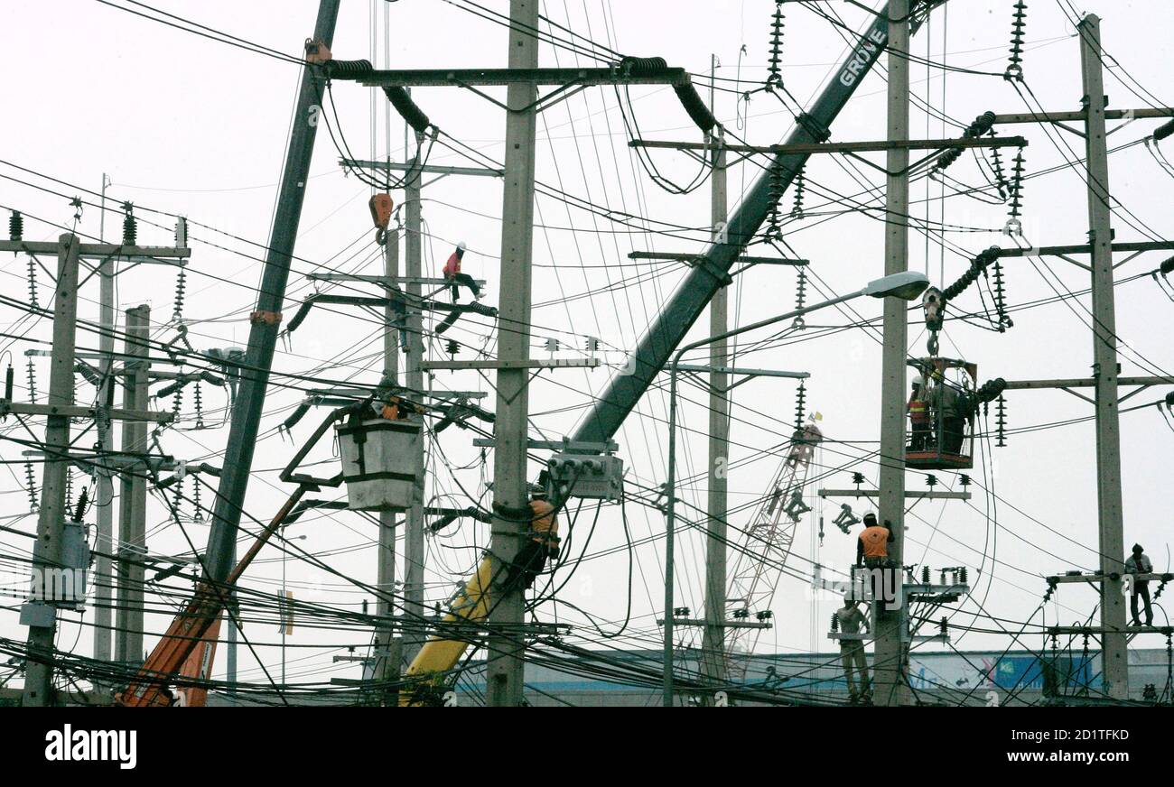 Power Lines Bangkok Thailand High Resolution Stock Photography and ...