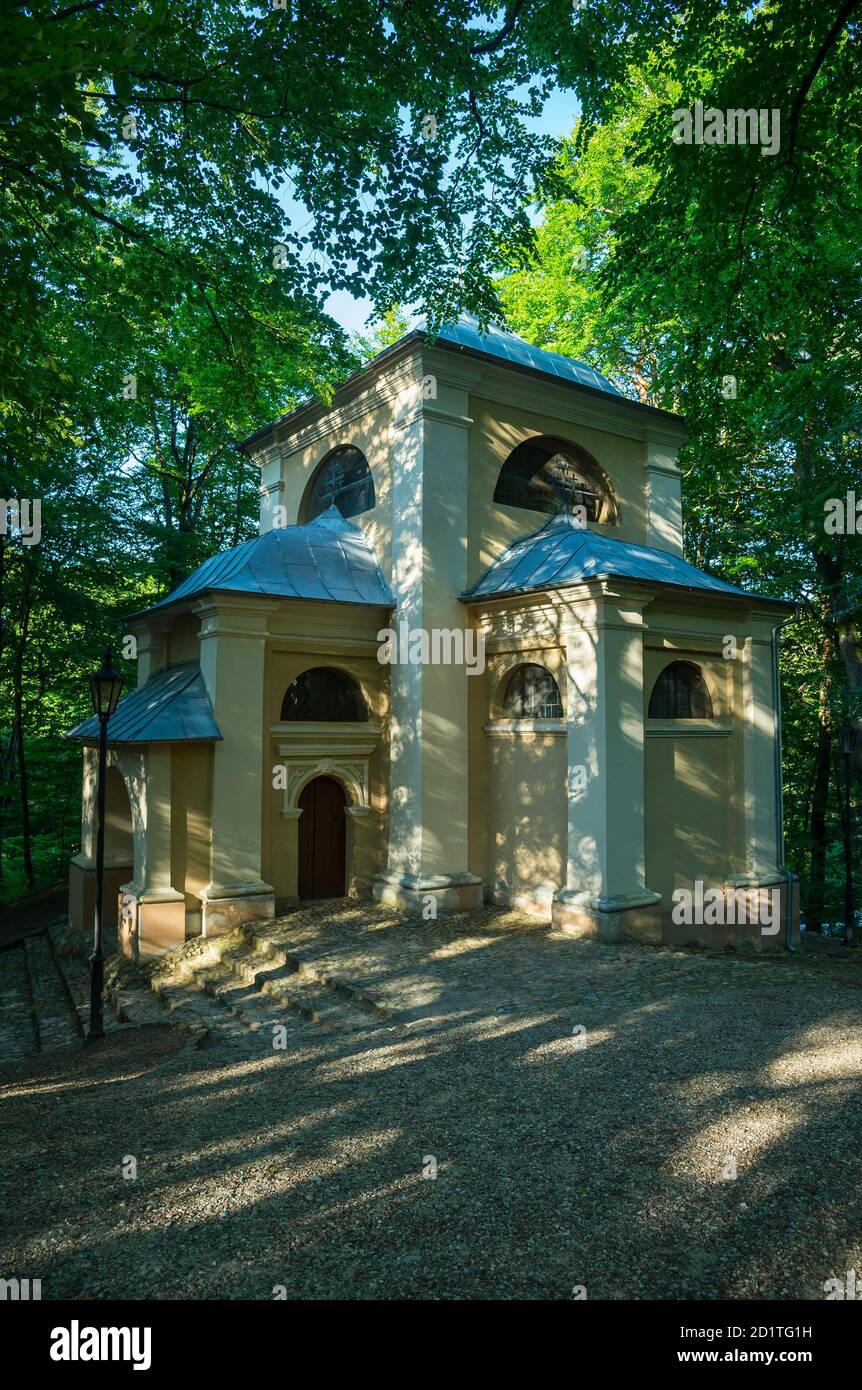 Calvary of Wejherowo. Beautiful park in Wejherowo town, Poland Stock ...