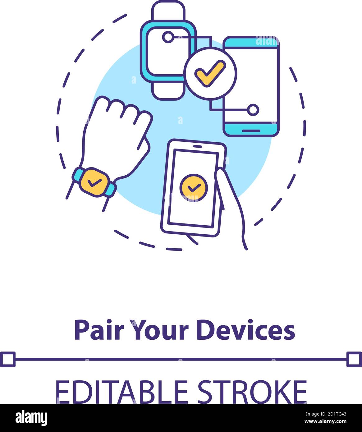 Pair devices concept icon Stock Vector Image & Art - Alamy