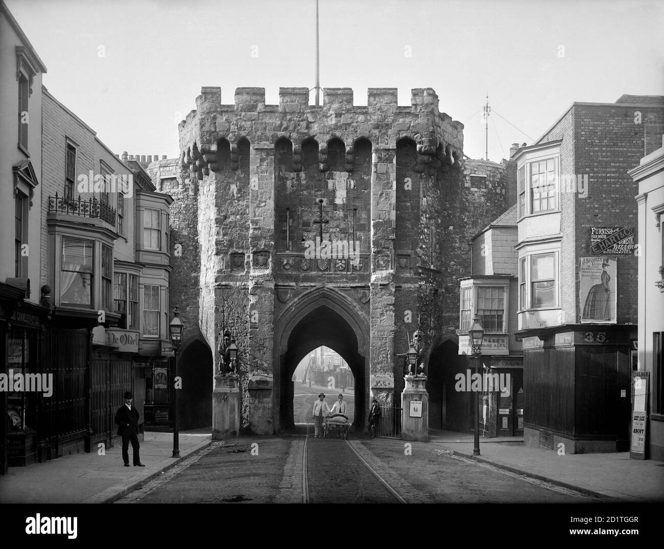 BARGATE, Southampton, Hampshire. Exterior view looking south through ...