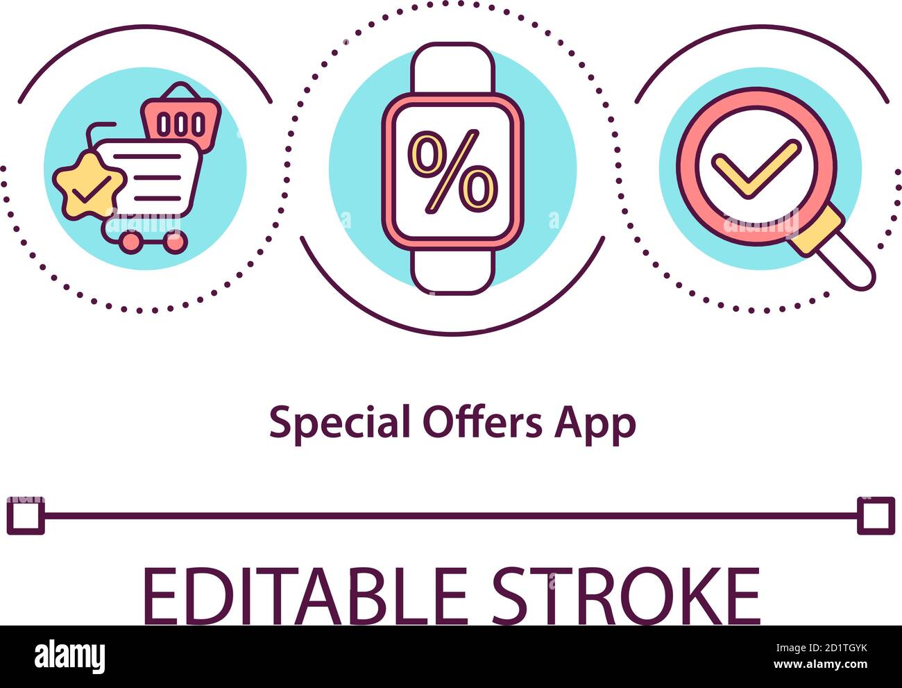 Special offers app concept icon Stock Vector Image & Art - Alamy