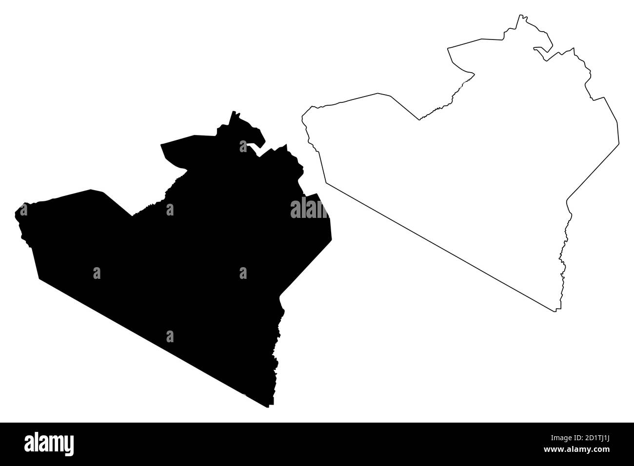 Narok County (Republic of Kenya, Rift Valley Province) map vector ...