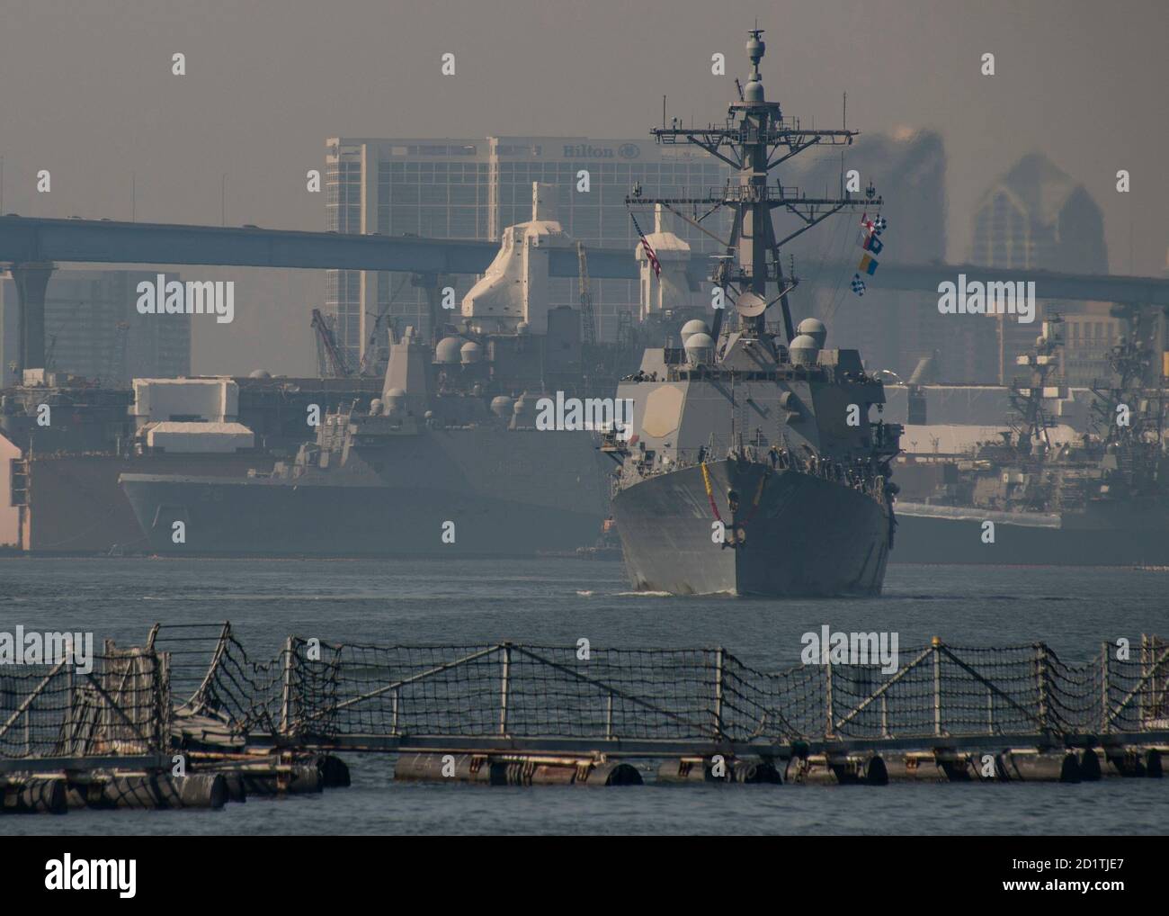 201005-N-OA516-1059 SAN DIEGO (Oct. 5, 2020) – The Arleigh Burke-class ...