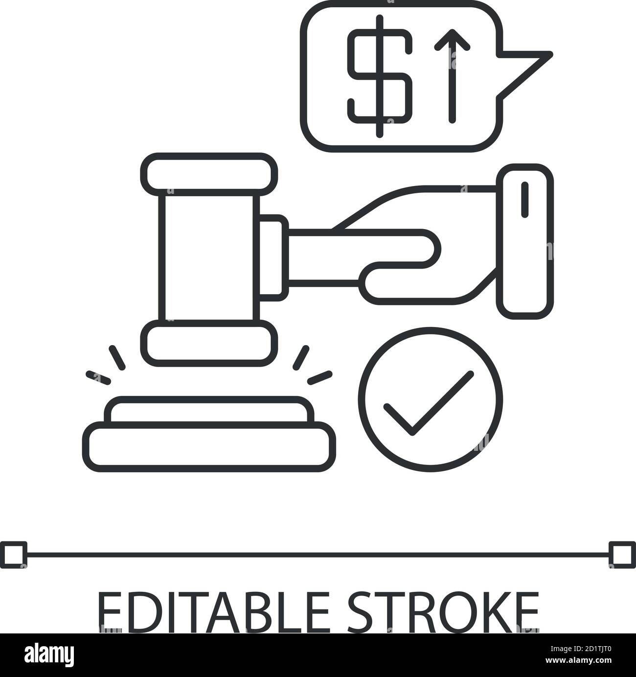 Goods auction Stock Vector Images - Alamy