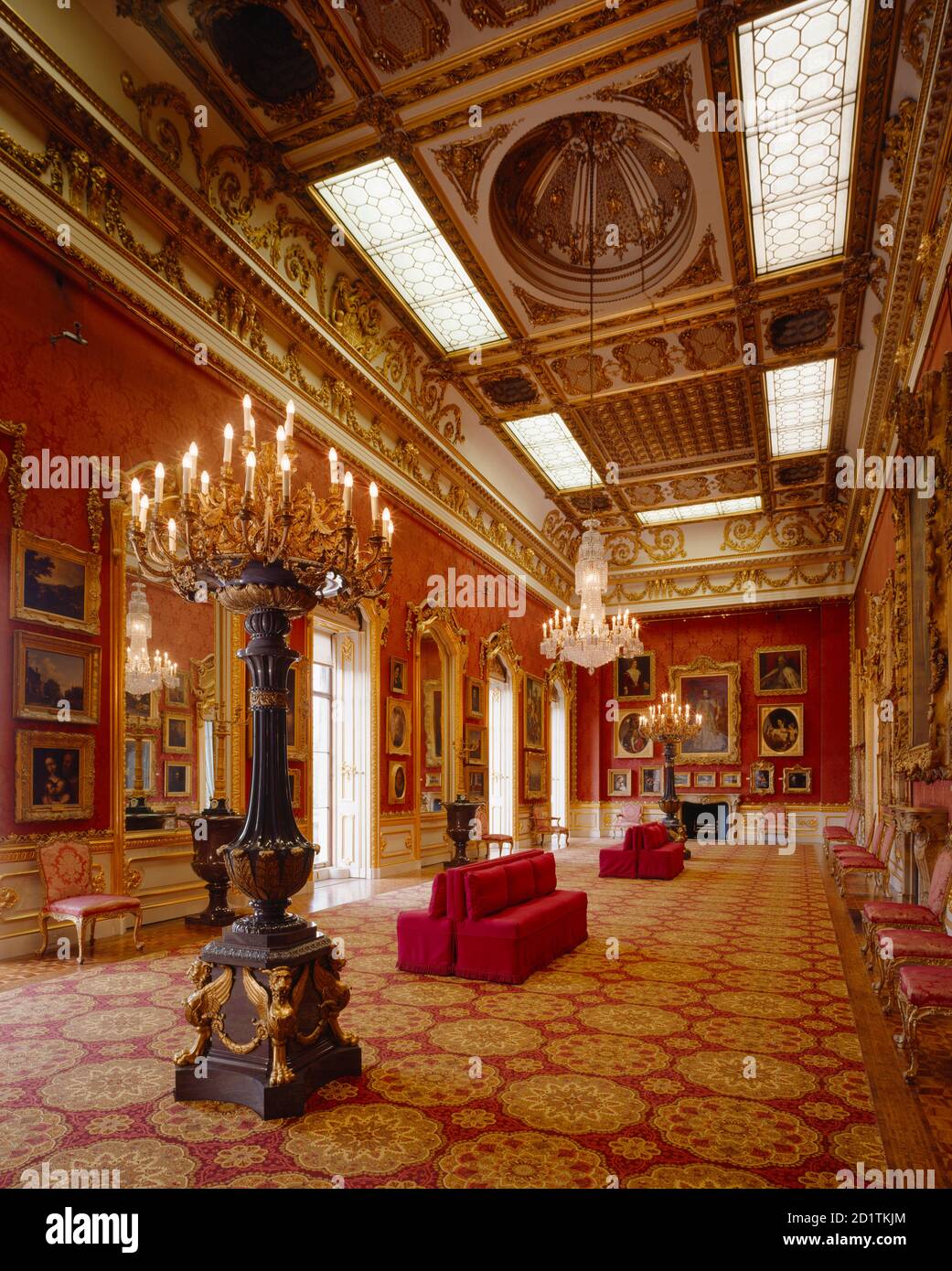 APSLEY HOUSE, London. Interior view. The Waterloo Gallery Stock Photo ...