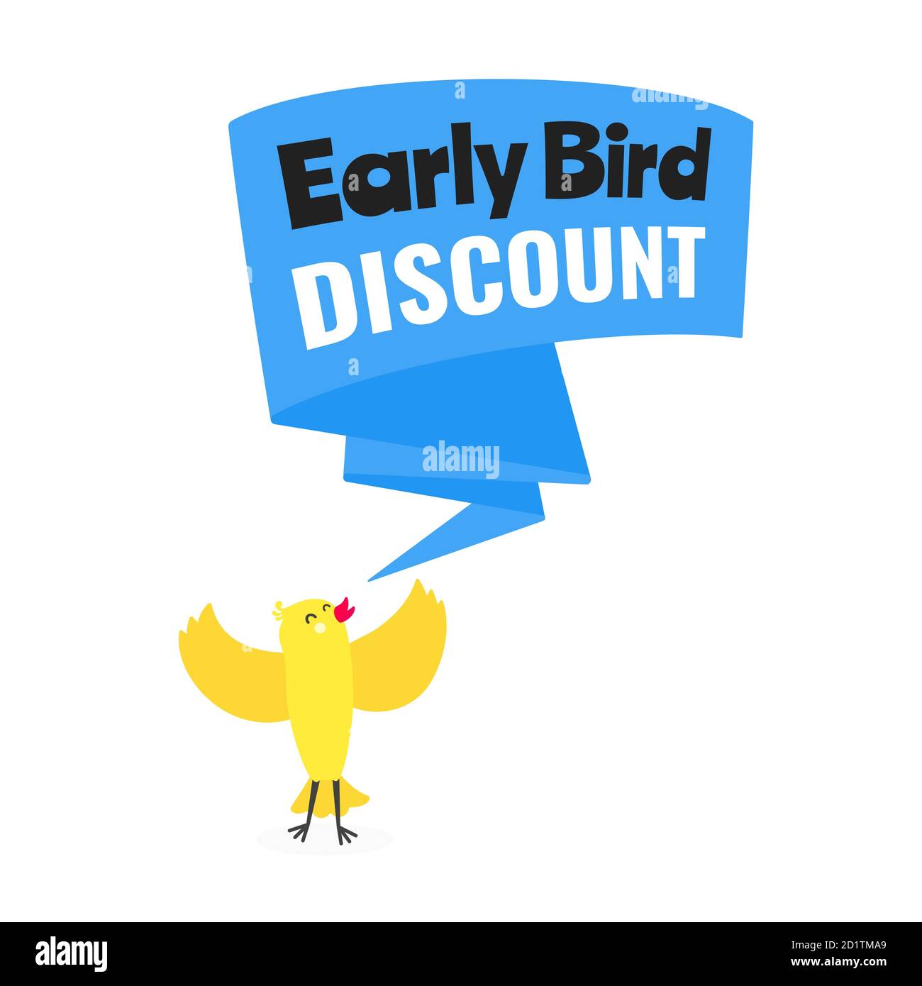 Early bird special offer discount sale event banner flat style design ...