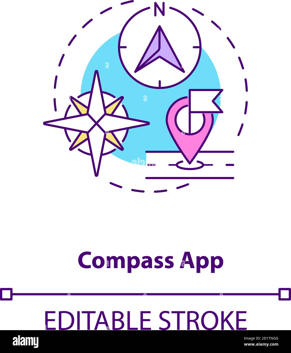 Compass complex Stock Vector Images - Alamy