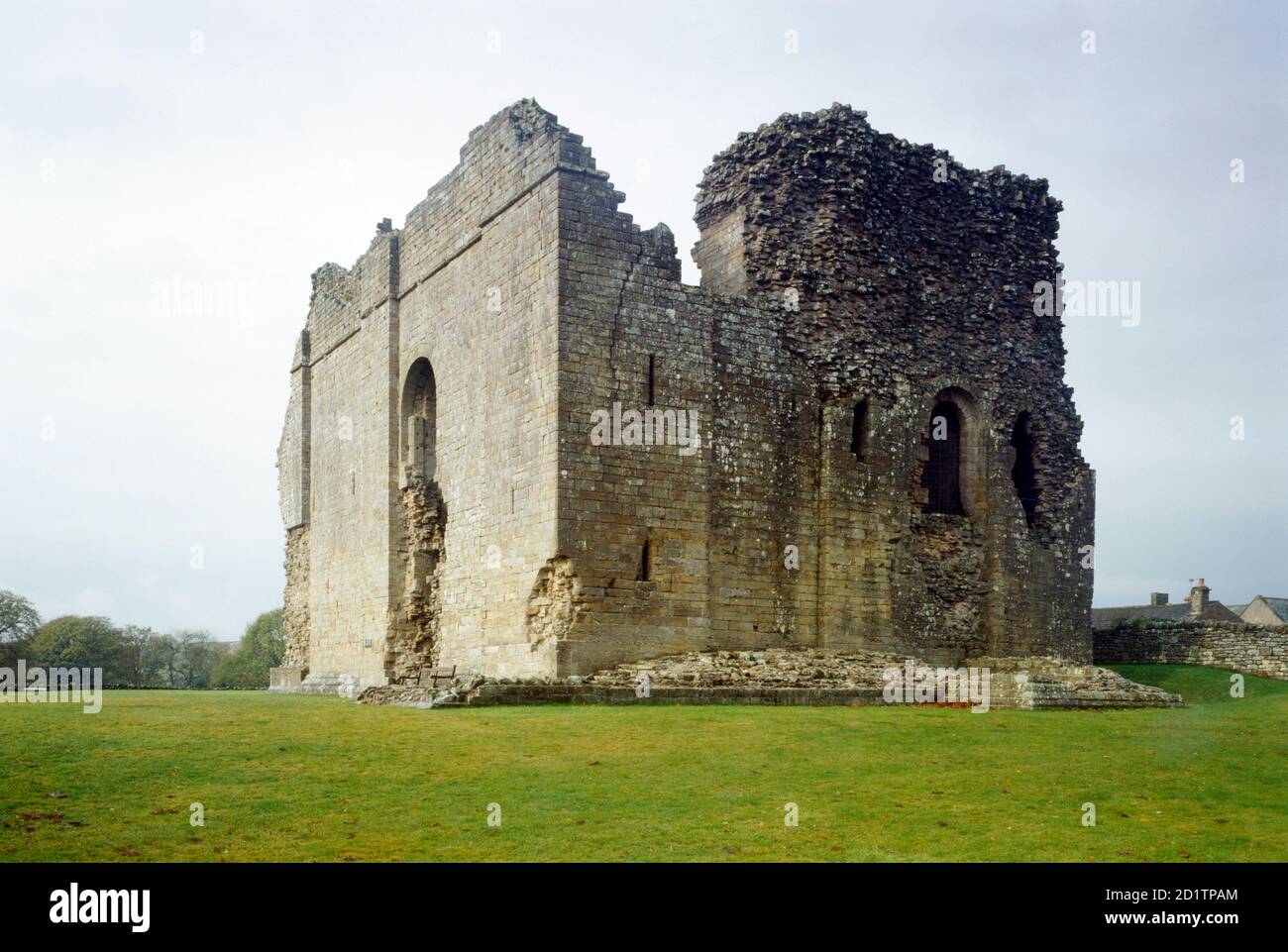 BOWES CASTLE, Durham. View of keep from the south east Stock Photo - Alamy