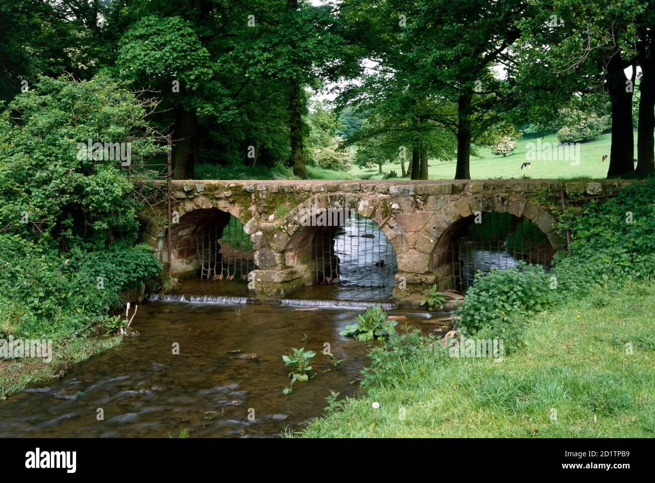 BOW BRIDGE, Barrow-in-Furness, Cumbria. View of the bridge looking ...