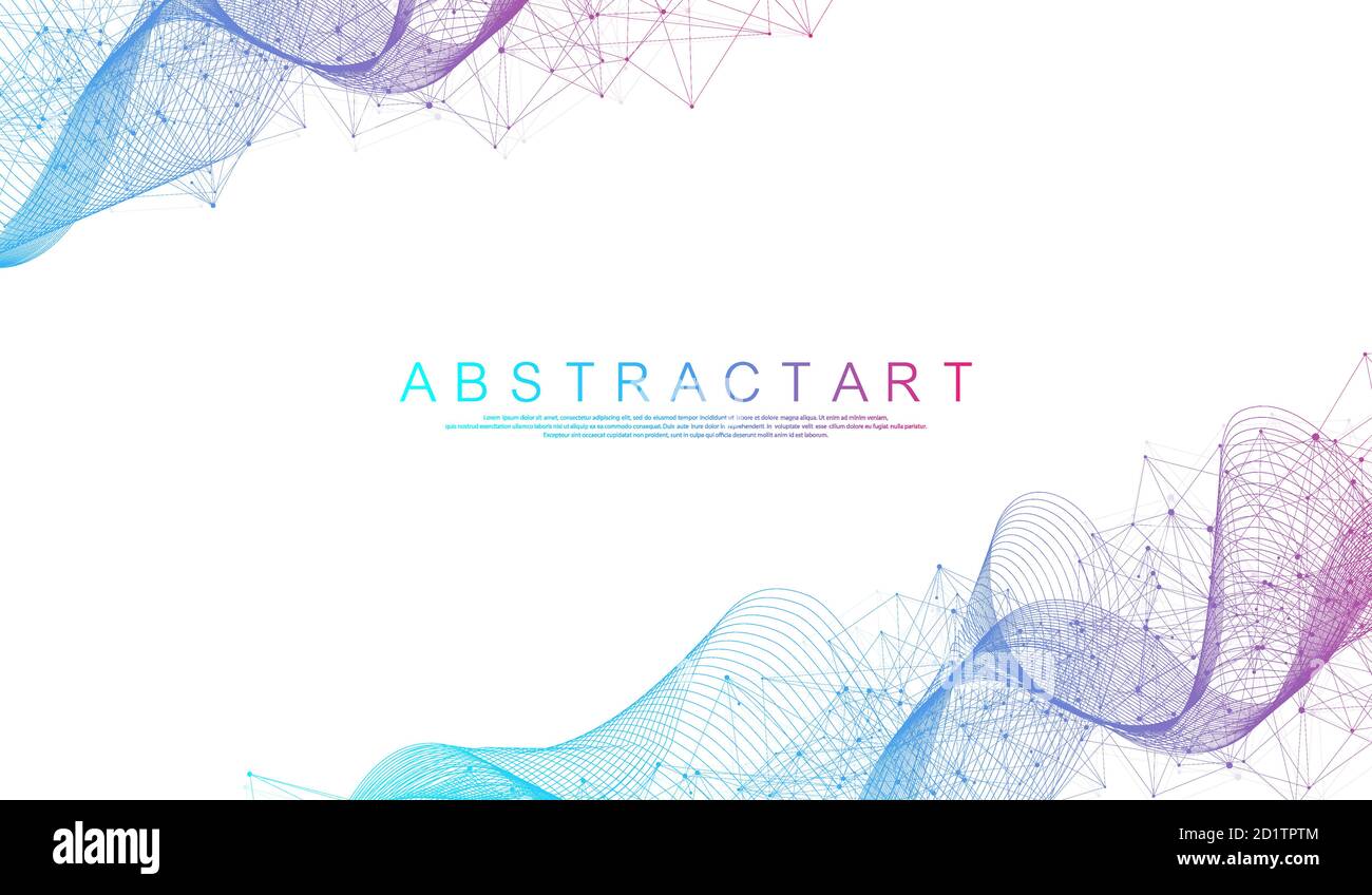 Abstract Plexus Background With Connected Lines And Dots Plexus