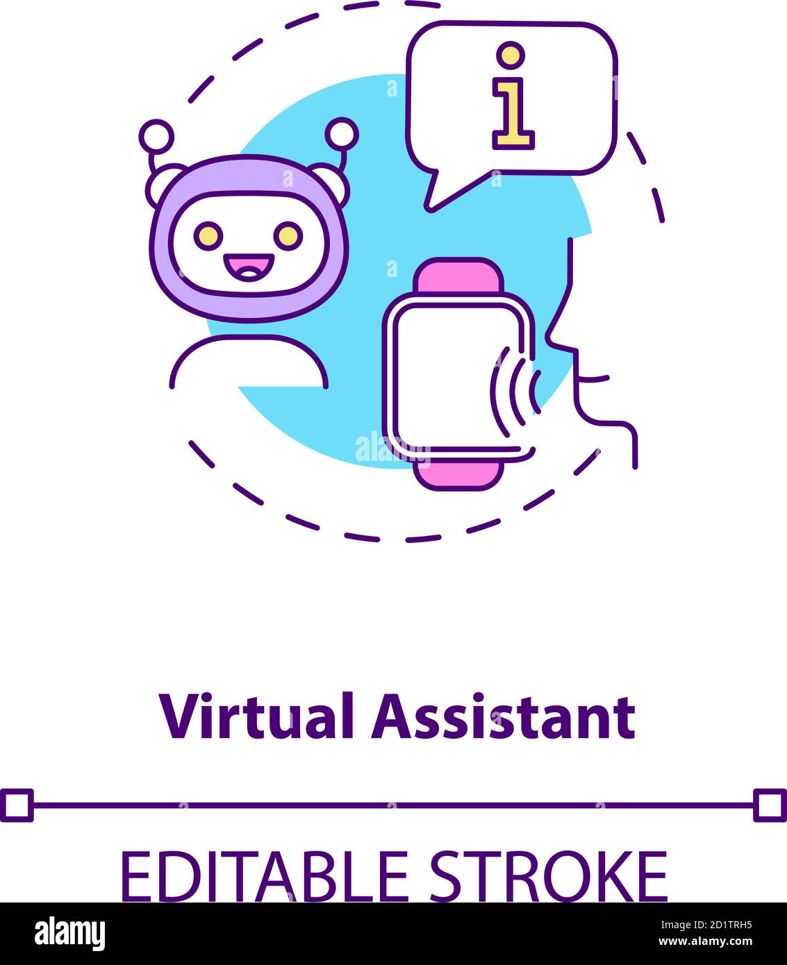 Virtual assistant concept icon Stock Vector Image & Art - Alamy Virtual assistant concept icon Stock Vector Image & Art - Alamy