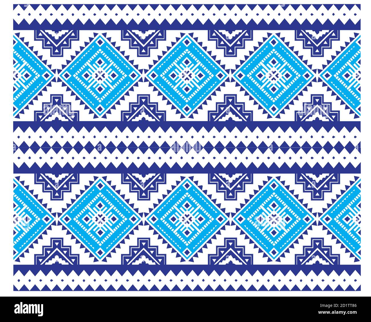 Blue Aztec Pattern