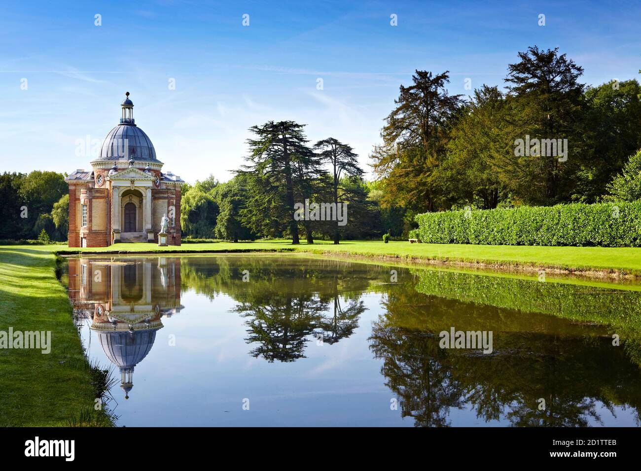 WREST PARK HOUSE AND GARDENS, Silsoe, Bedfordshire. View across Long ...