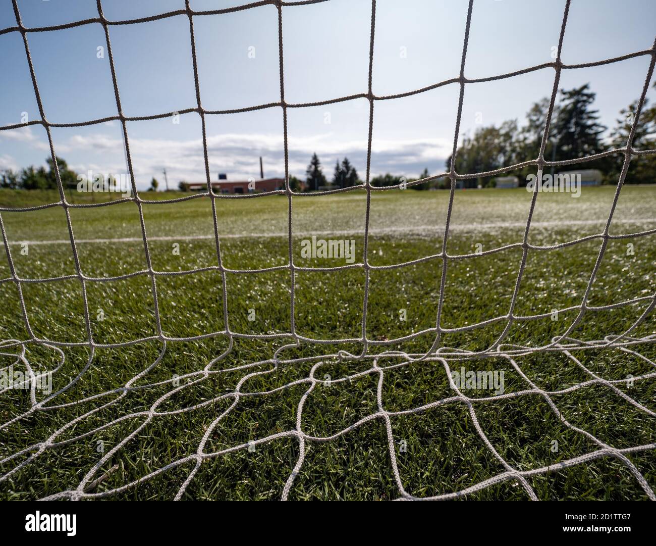 Detailed gateway to the game of football. The football playground is ...