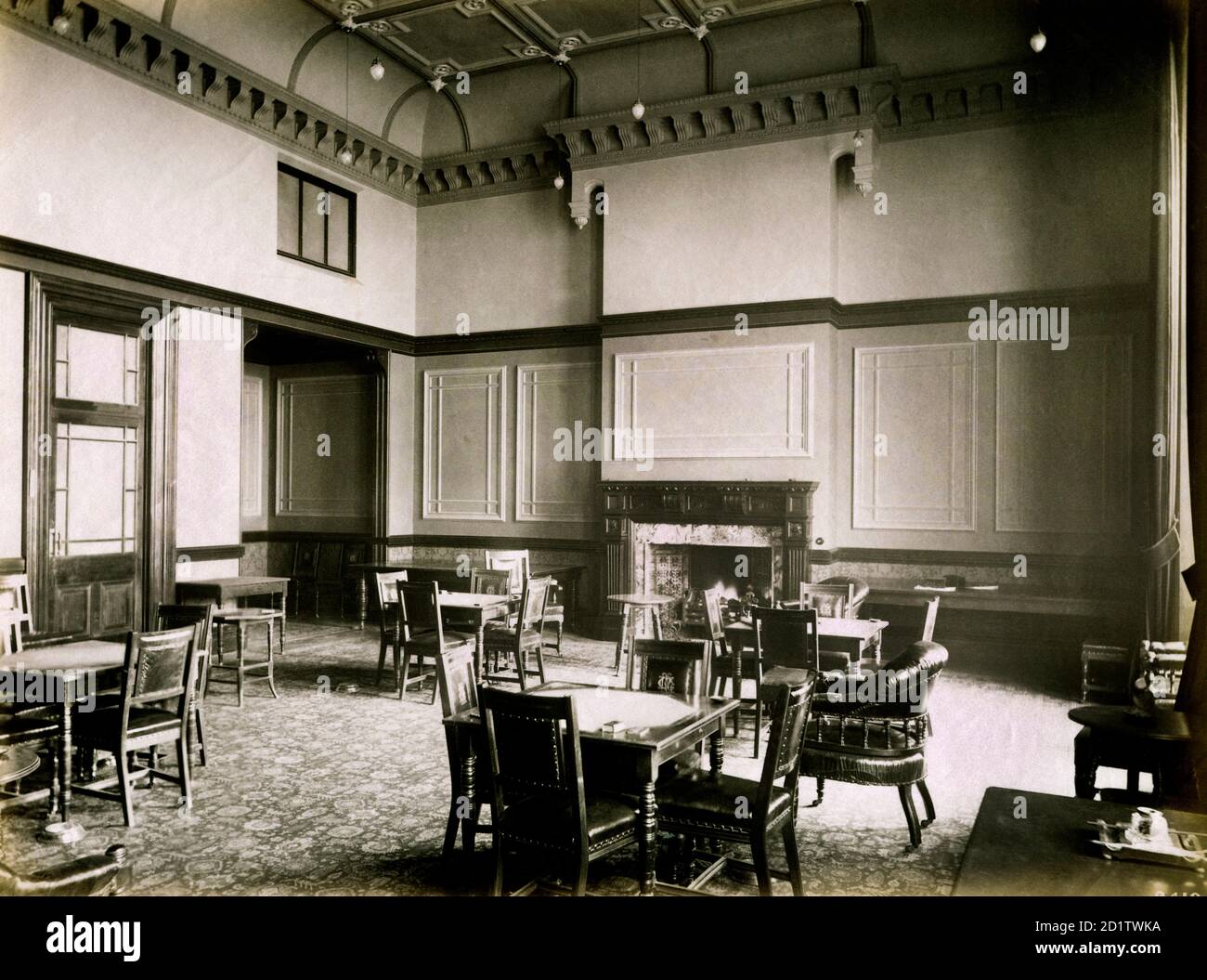 NATIONAL LIBERAL CLUB, Whitehall Place, Westminster, London. Interior ...