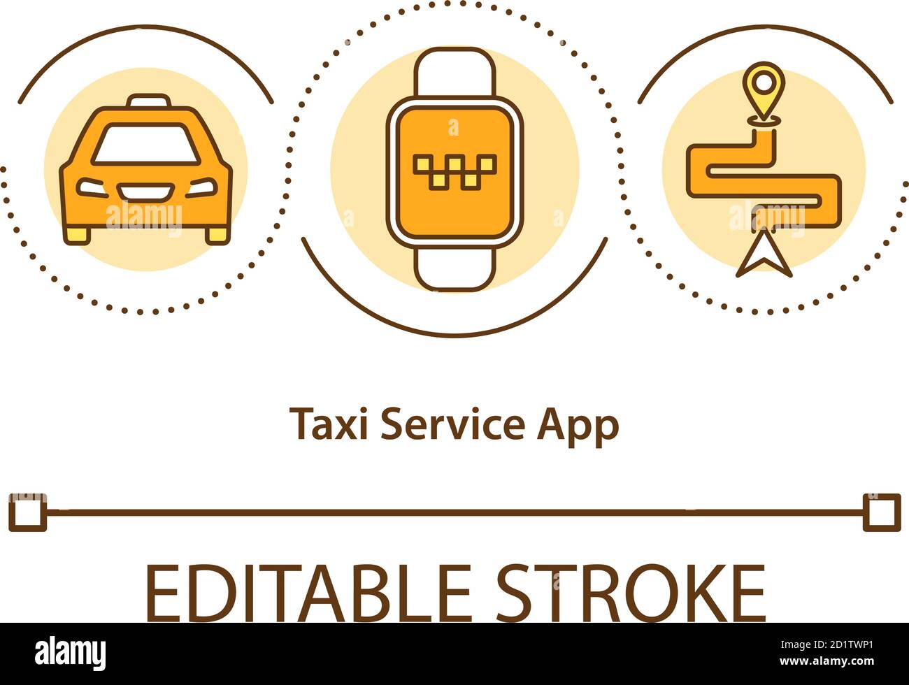Taxi service app concept icon Stock Vector Image & Art - Alamy