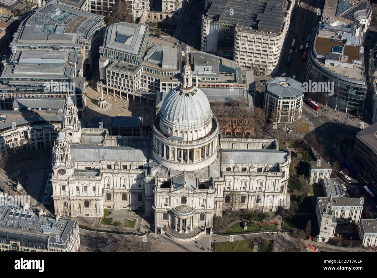 St Paul's Cathedral, London, 2018, UK. Aerial view Stock Photo - Alamy