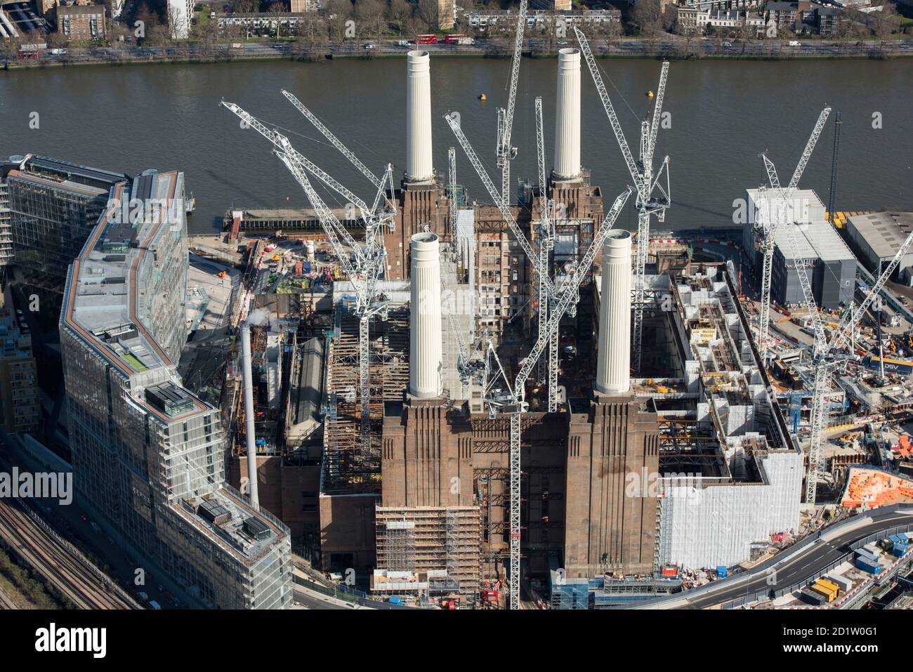 Renovation of Battersea Power Station as part of the Nine Elms ...