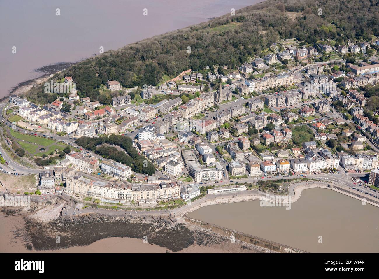 Weston super mare aerial view hi-res stock photography and images - Alamy