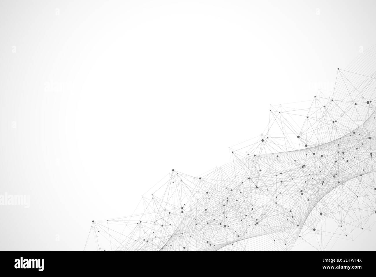 Abstract Big Data Visualization Digital Network Connection Concept