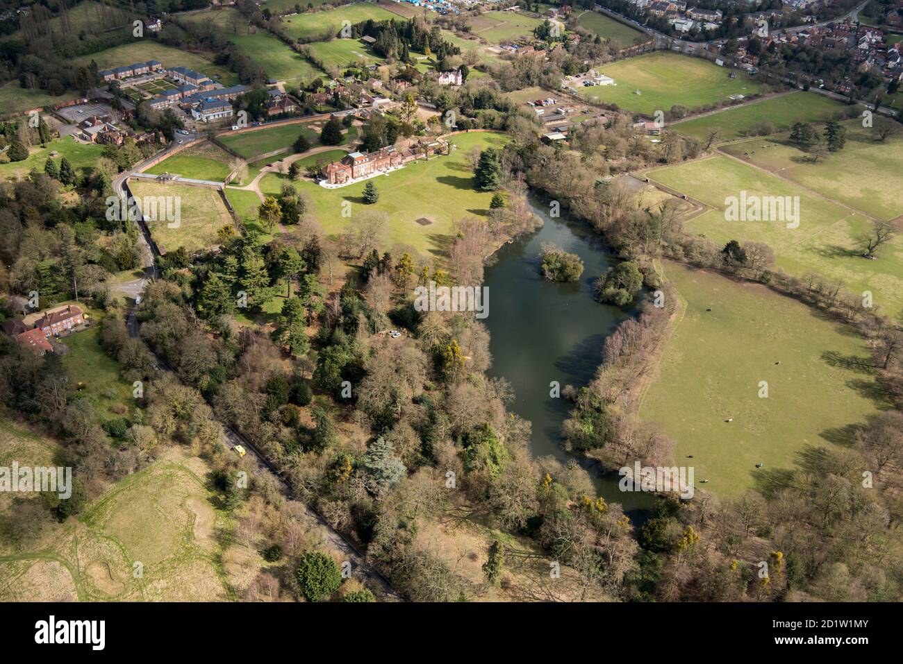 The Capability Brown designed landscape park at Stoke Place ...