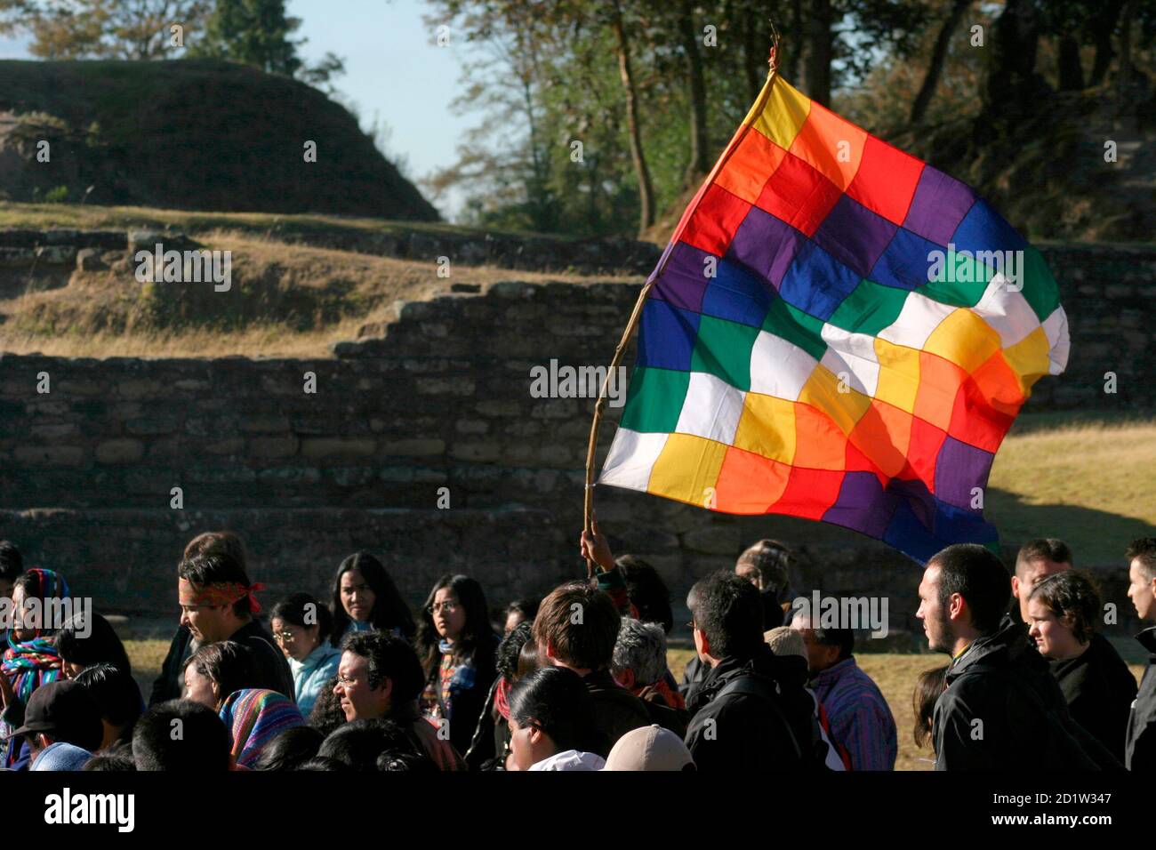 Flag Of Indigenous People Of Latin America High Resolution Stock ...