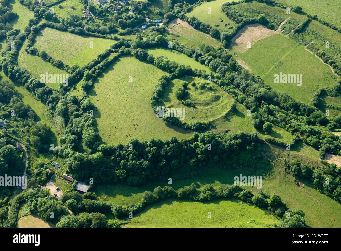 Motte and bailey aerial hi-res stock photography and images - Alamy