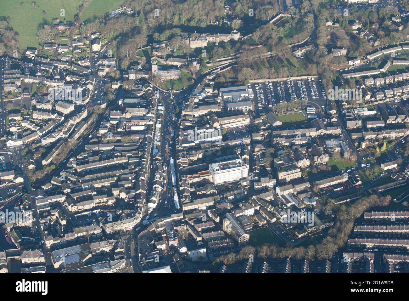The town centre and market day, Holy Trinity Church and Skipton Castle ...