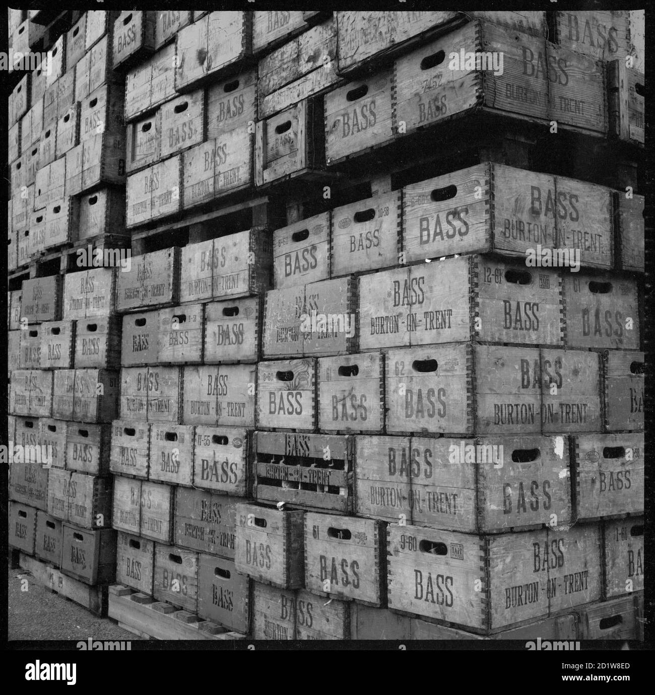 Crates storage Black and White Stock Photos & Images - Alamy