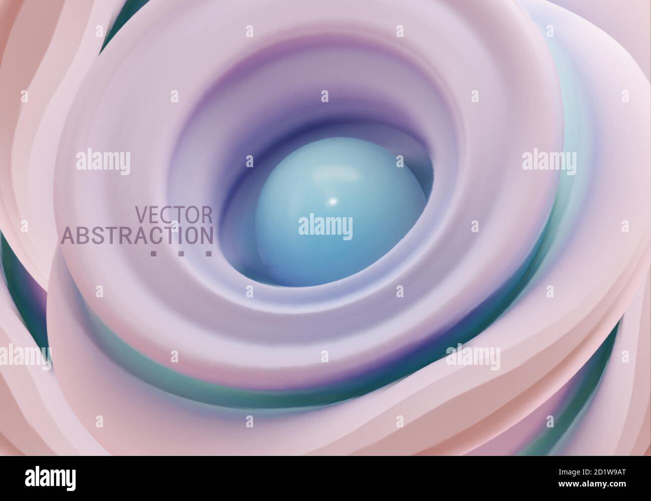 Vector 3d illustration. Abstract background with Volumetric Abstract ...