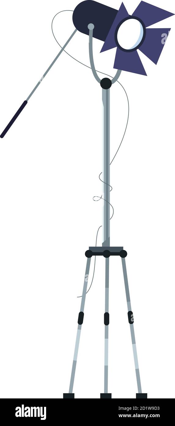 Lights stand semi flat RGB color vector illustration Stock Vector Image ...