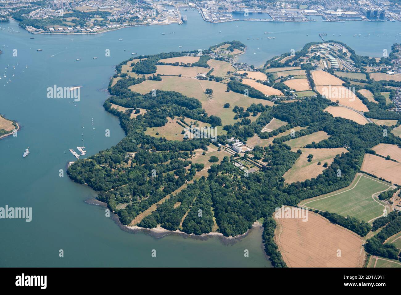 Antony Park, Cornwall. Landscape park and gardens designed by Humphry ...