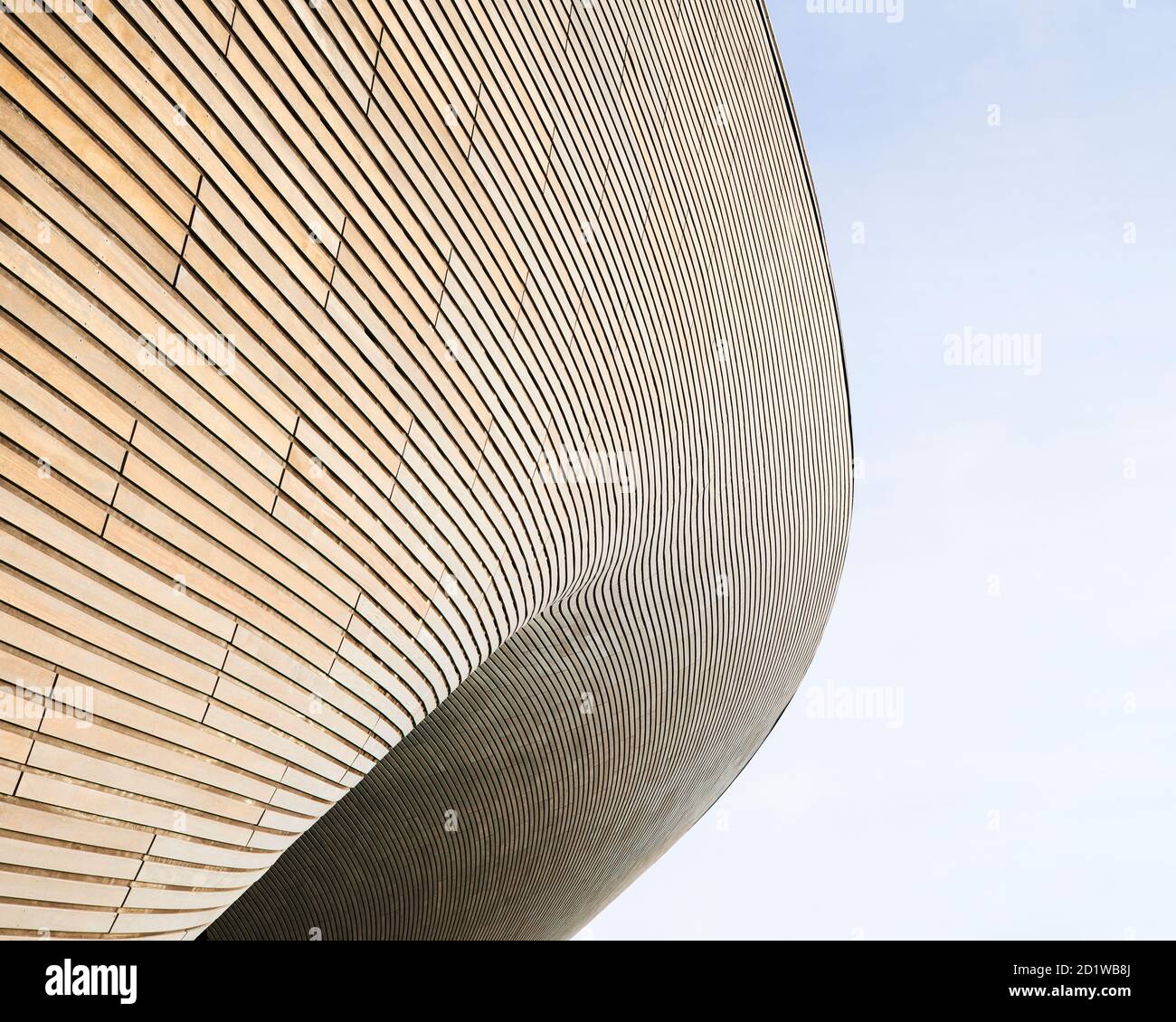 Exterior of the London Aquatics Centre, Queen Elizabeth Olympic Park ...