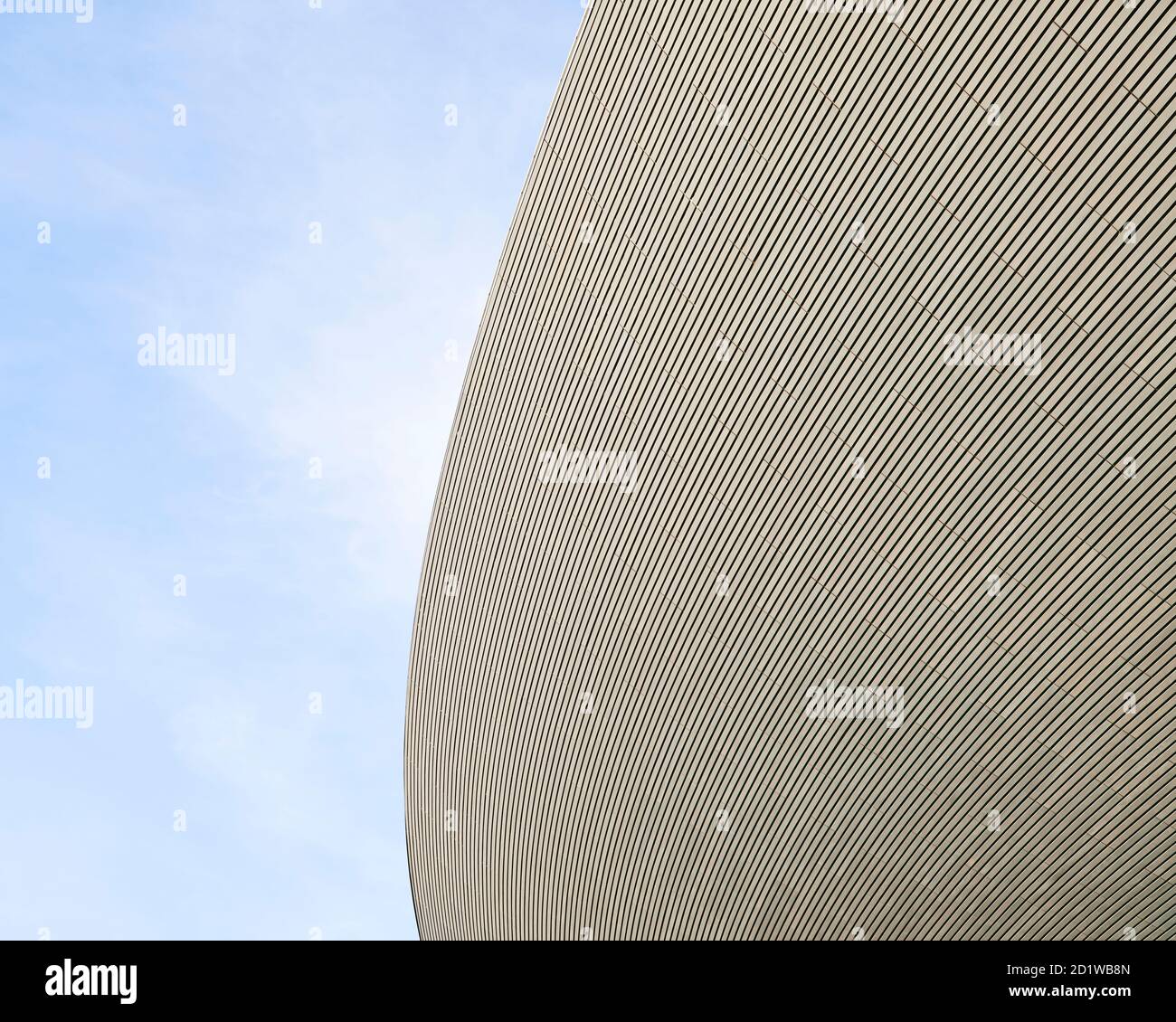 Exterior of the London Aquatics Centre, Queen Elizabeth Olympic Park ...