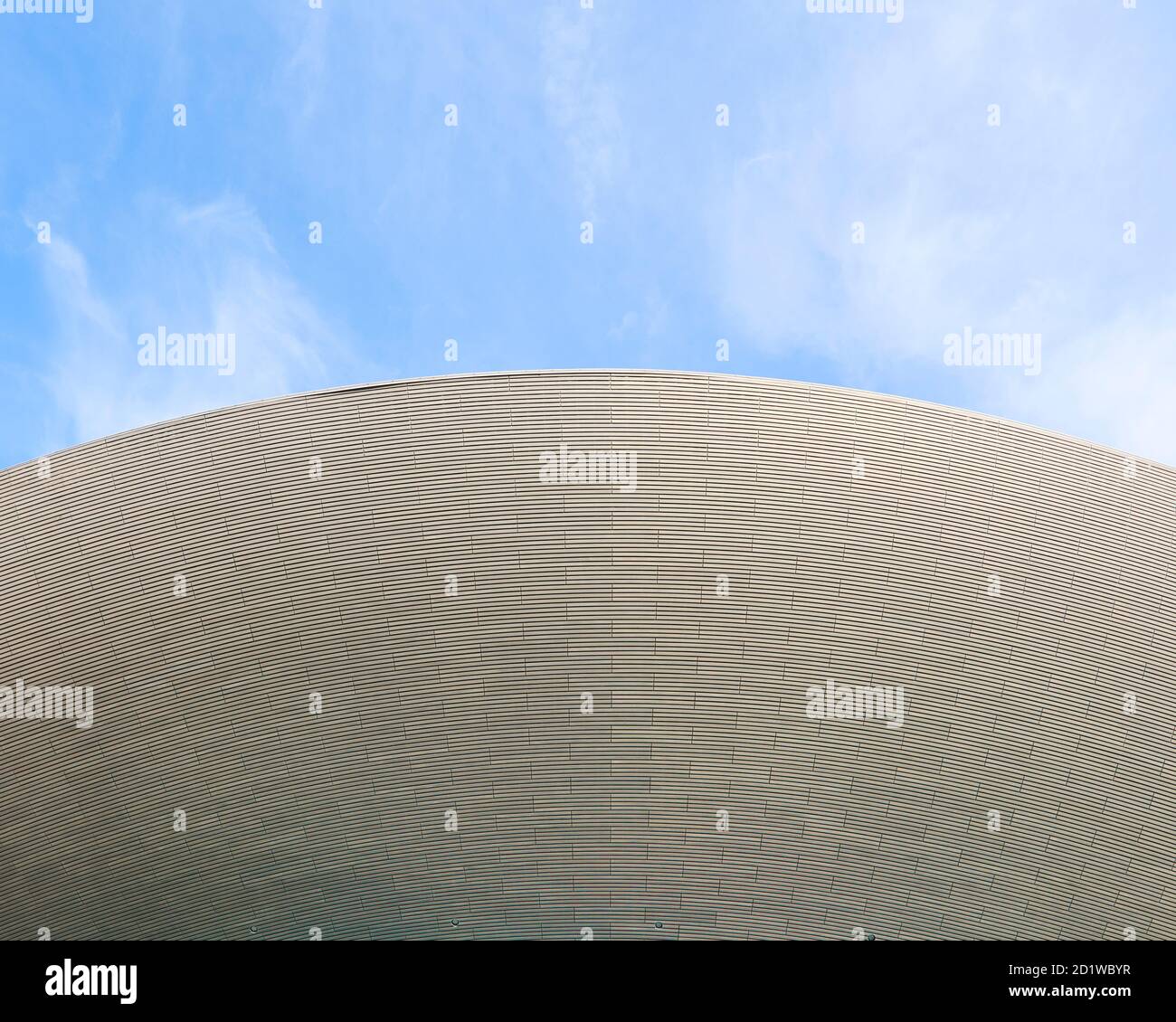 Exterior of the London Aquatics Centre, Queen Elizabeth Olympic Park ...