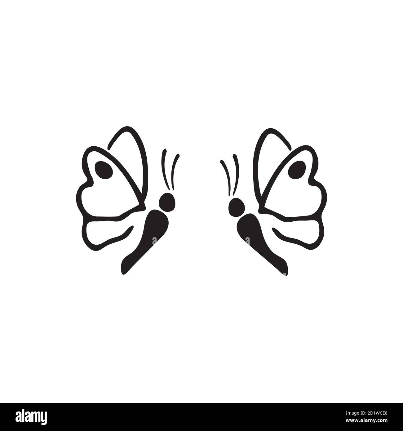 Simple Butterfly Vector